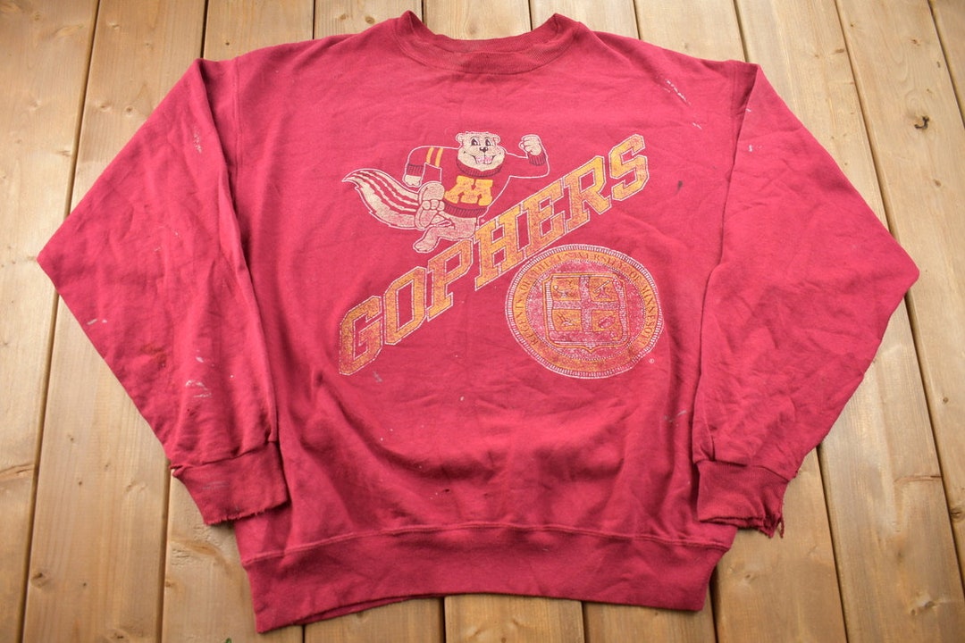 Vintage 1990s Minnesota Golden Gophers Sportswear Graphic Crewneck ...