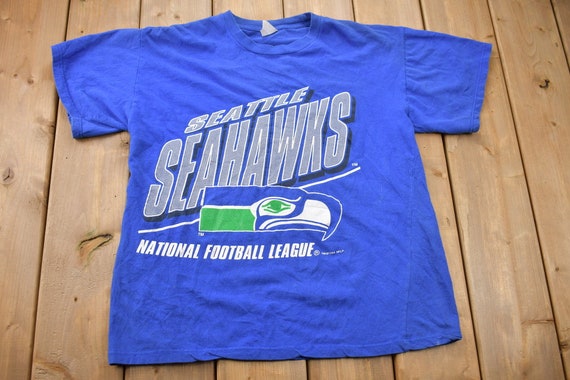 Vintage 1994 Seattle Seahawks NFL Logo Graphic T-Shir… - Gem