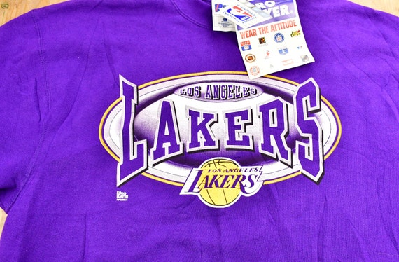 Vintage 1990s Los Angeles Lakers NBA Pro Player Crewn… - Gem