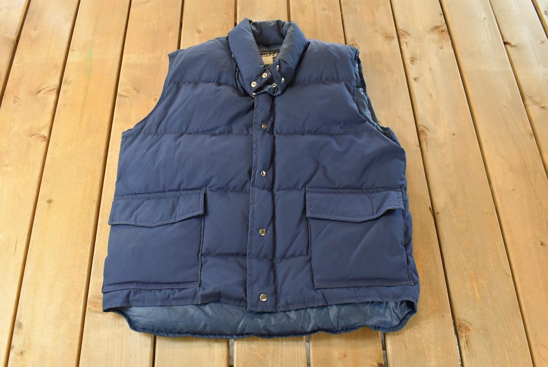 Vintage 1980s Jones Goose Down Vest Jacket Men's Large / Puffer Vest ...