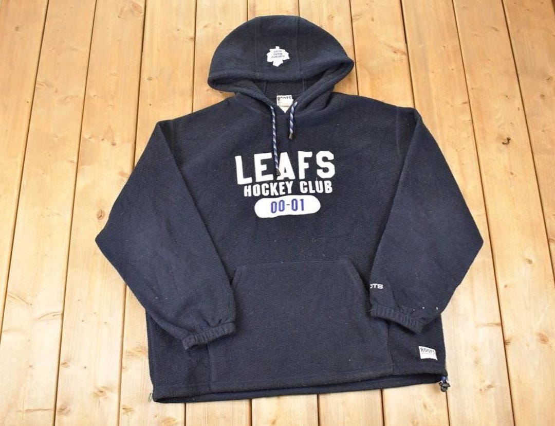 Vintage Y2K Roots Toronto Maple Leafs NHL Hockey Fleece Hoodie ...