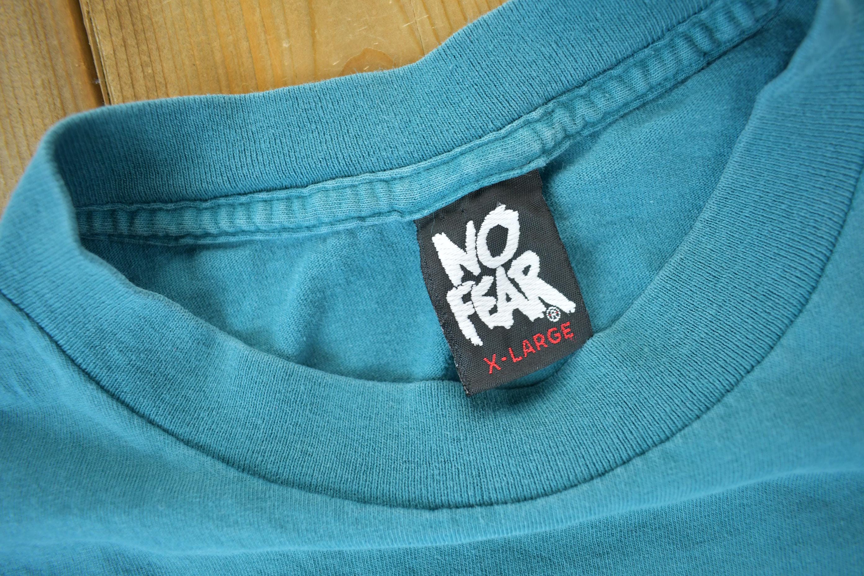 Vintage 1990s No Fear Long Graphic T Shirt / Vintage T Shirt ...