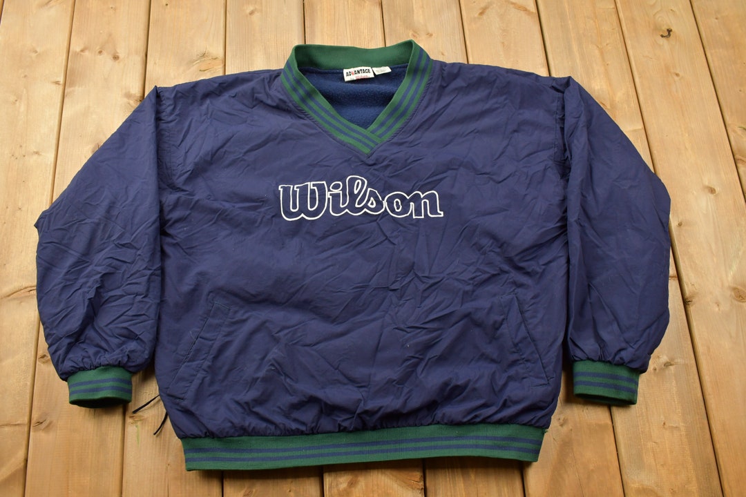 Vintage 1990s Wilson Windbreaker Jacket / Sportswear / Light Jacket ...