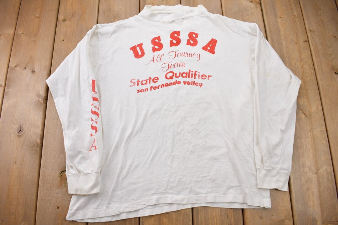 Vintage 1980s USSSA All Journey Team State Qualifier Single Stitch Long ...
