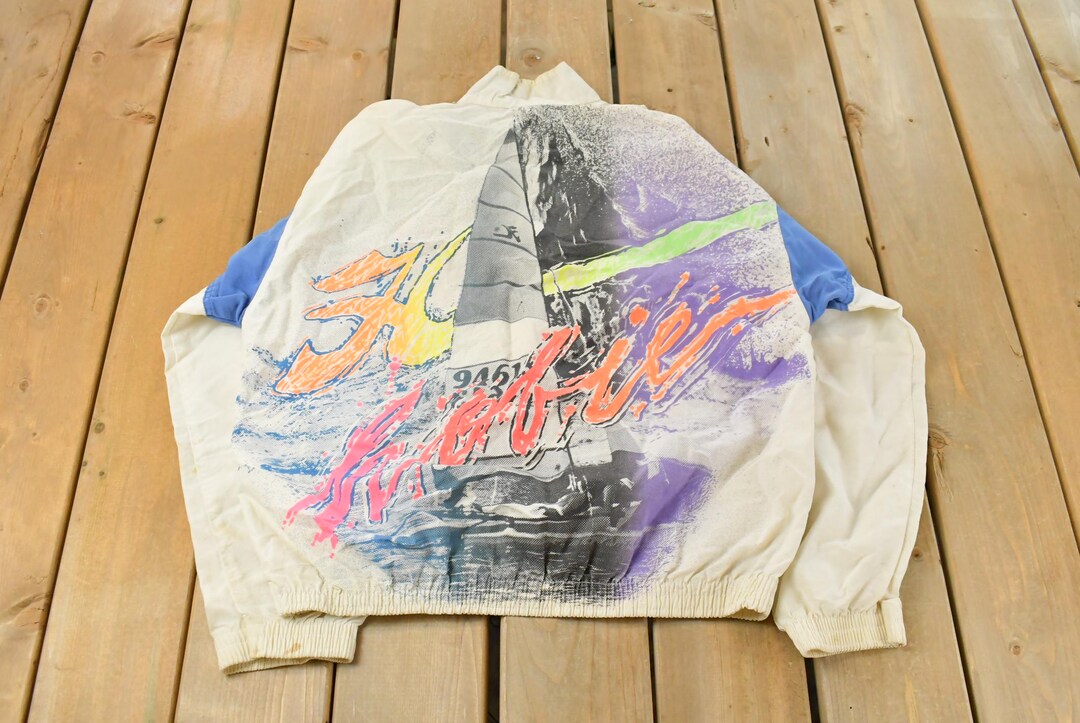Vintage 80s Hobie Windbreaker Jacket: Surf Streetwear, Men's Large - Etsy