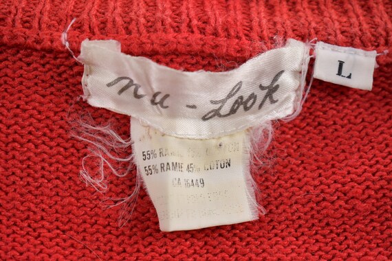 Vintage 1980s Nu Look Floral Pattern Cardigan Sweater… - Gem