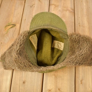 Vintage 1953 US Military Pile Field Cap Hat Size 7 1/4 / Wool Hat ...