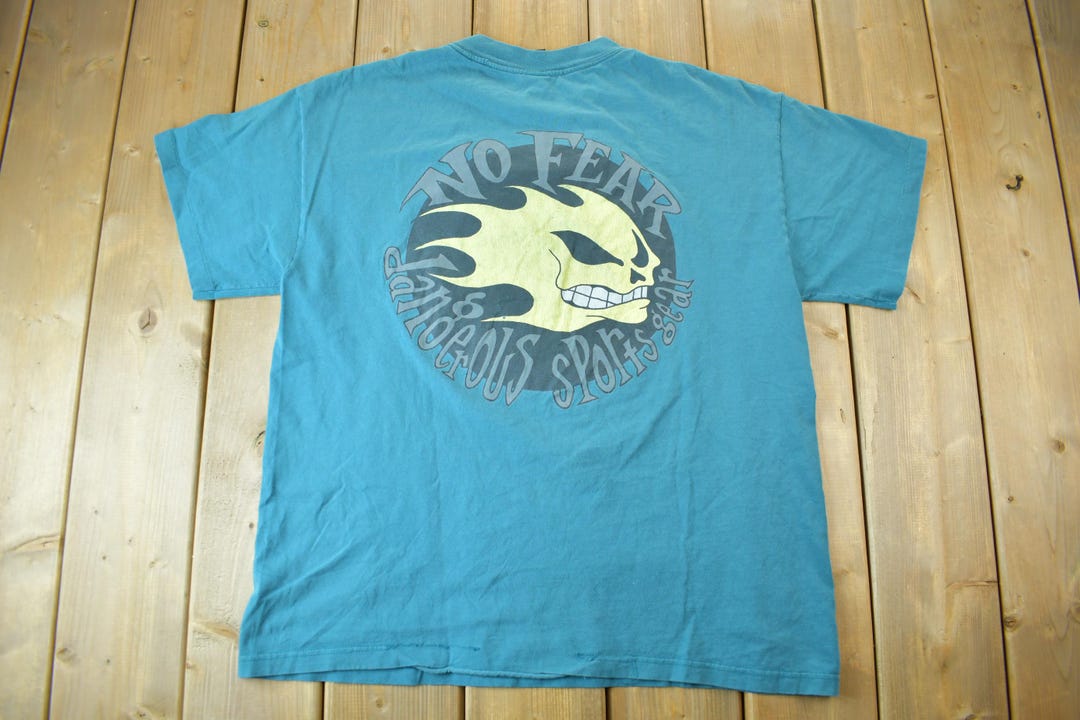 Vintage 1990s No Fear Long Graphic T Shirt / Vintage T Shirt ...