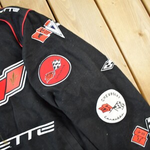 Vintage 1990s Jeff Hamilton Corvette Chevrolet Racing Jacket ...