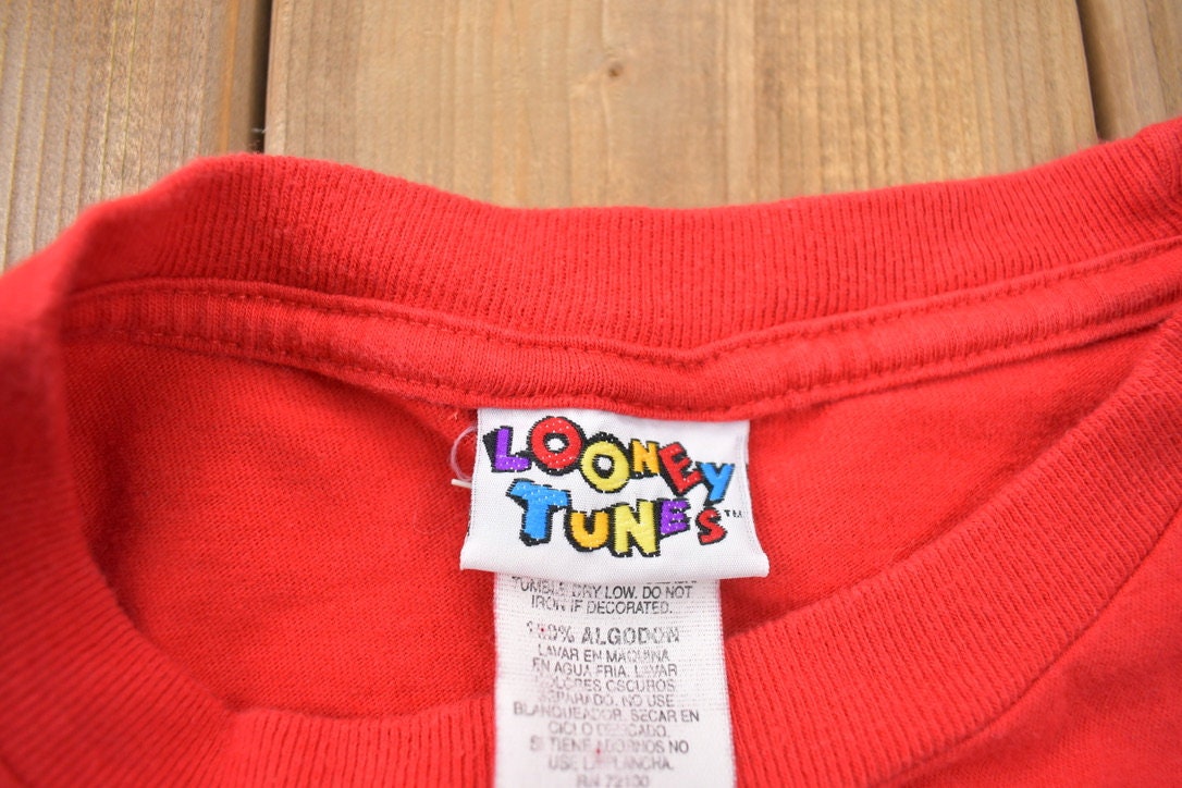 Vintage 1994 Looney Tunes Tweety Bird Santa Hat Christmas Cartoon T ...