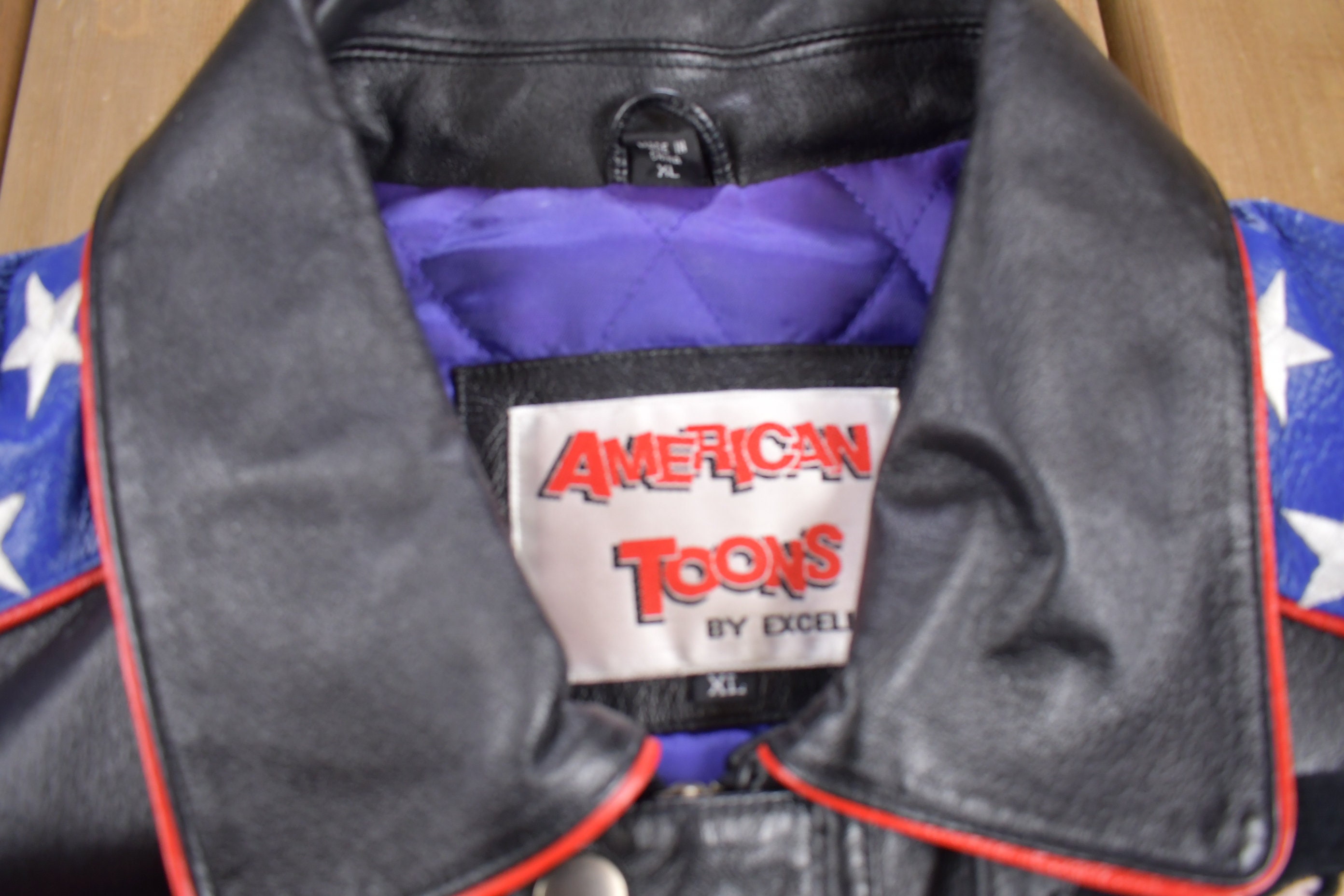 Vintage 1990s Betty Boop Leather Varsity Jacket / American Vintage 1990s Betty Boop Leather Varsity Jacket / American