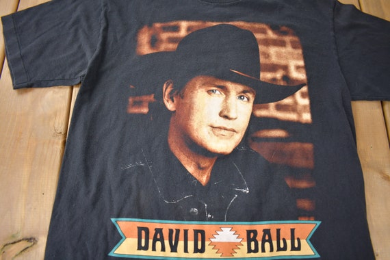 Vintage 1995 David Ball Tour Single Stitch Band Tee M… - Gem