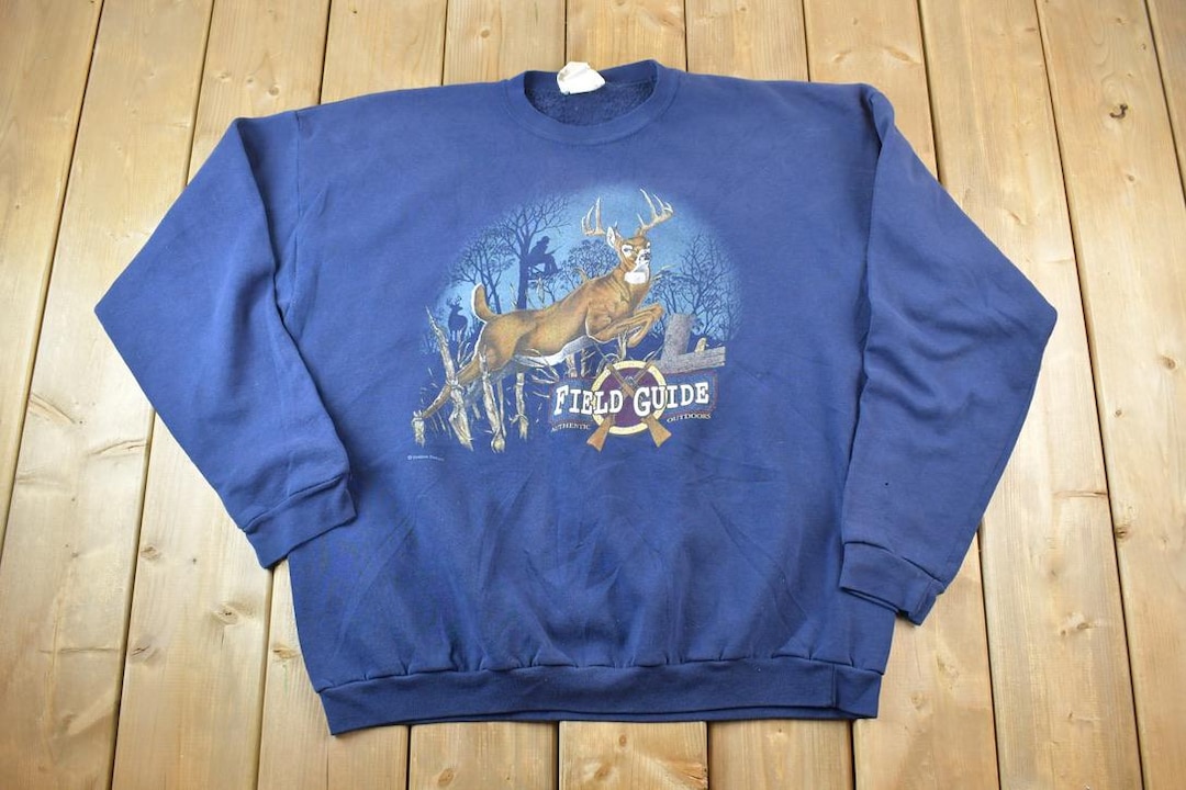 Vintage 1990s Outdoor Gear Field Guide Deer Outdoorsman Crewneck ...