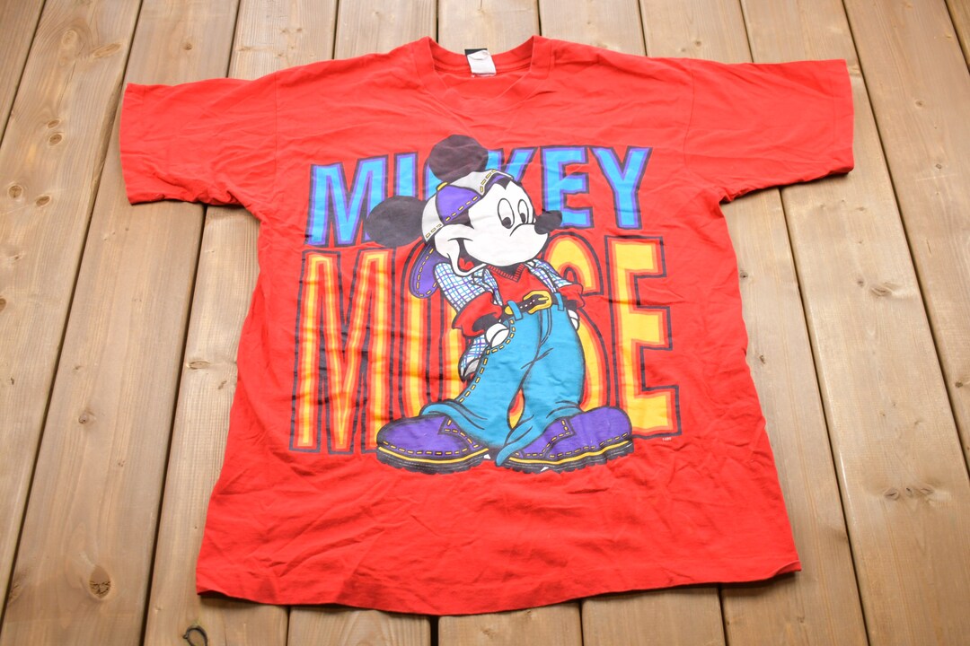 Vintage 1990s Mickey Mouse Graphic T-shirt / Graphic / 80s / 90s ...