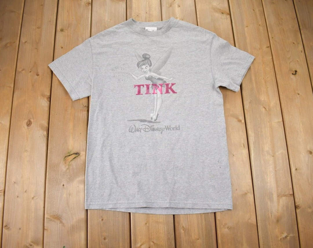 Vintage 1990s Disney Tinkerbell TINK Cartoon T-shirt / 90s Graphic Tee ...