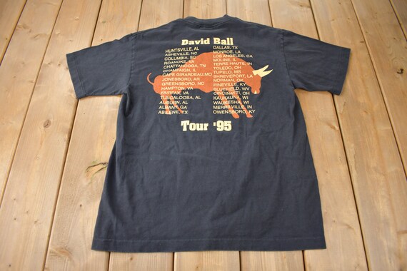 Vintage 1995 David Ball Tour Single Stitch Band Tee M… - Gem