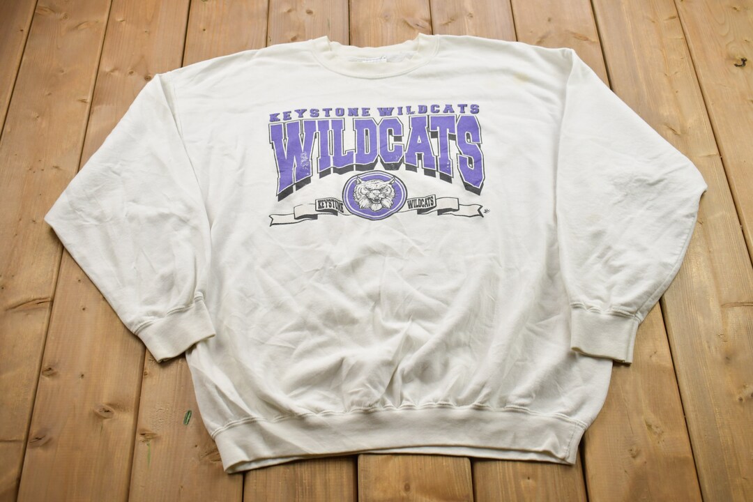 Vintage 1990s Ohio Keystone Wildcats Crewneck Sweatshirt / 90s Crewneck ...