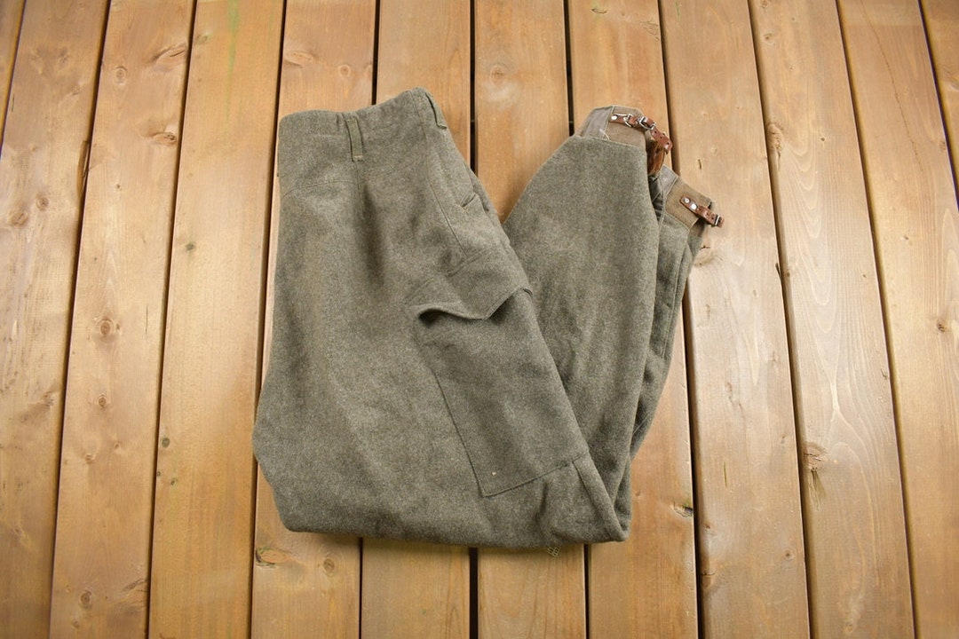 Vintage 1940s Swedish ACB Stockholm Military Wool Trousers Pants EUC ...