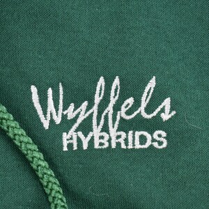 Deadstock Vintage 1980s Wyffels Hybrids Thermal Zip up Hoodie / 90s ...