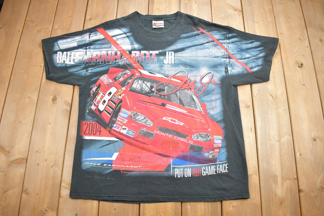 Vintage 1990s Dale Earnhardt All Over Print NASCAR T-shirt / NASCAR ...