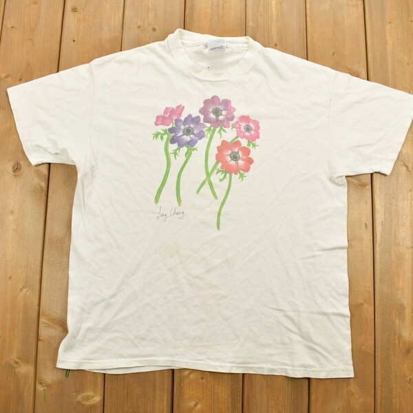 90s Flower Shirt - Etsy