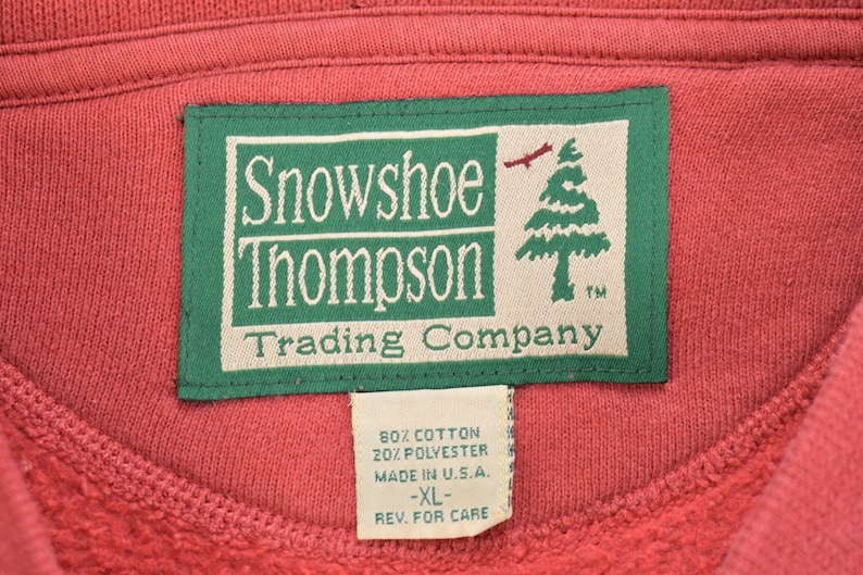 Vintage 1990s Native American Graphic Crewneck / Snowshoe Thompson ...