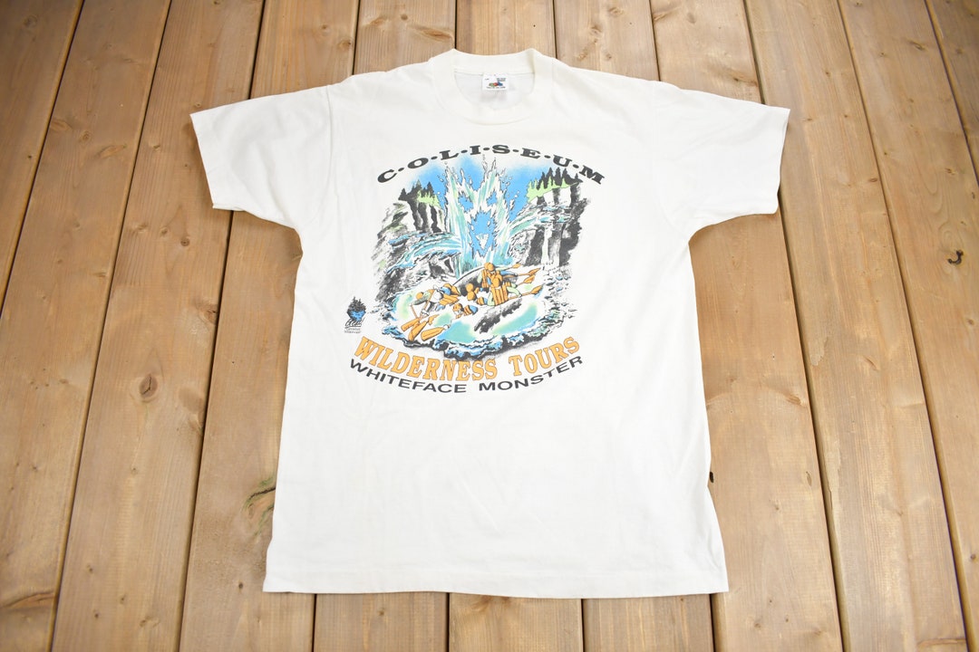 Vintage 1990s Coliseum Whiteface Monster Wilderness Tours Graphic T ...