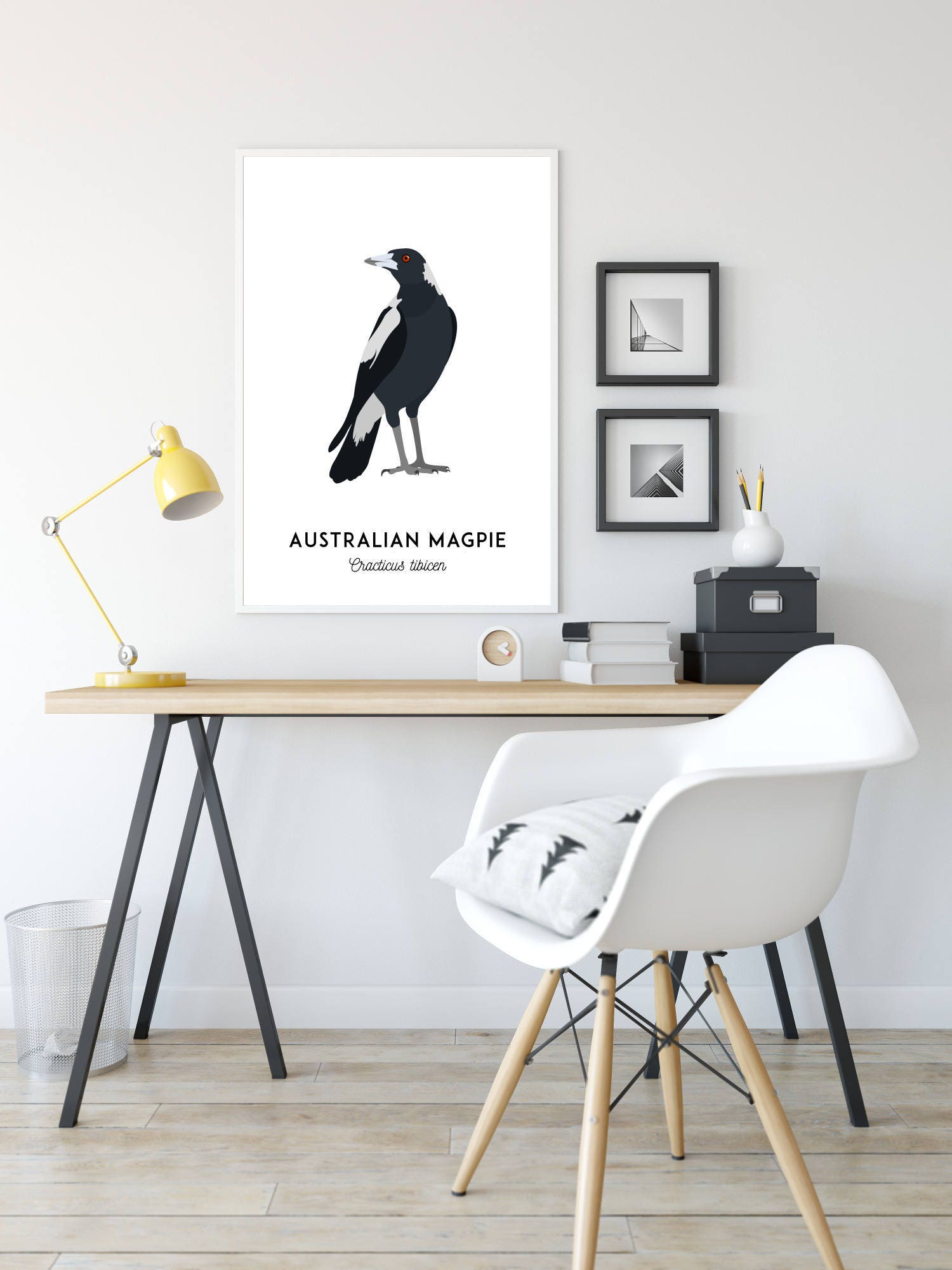 Magpie Print, Magpie Art, Magpie Poster, Magpie Wall Art, Australian ...