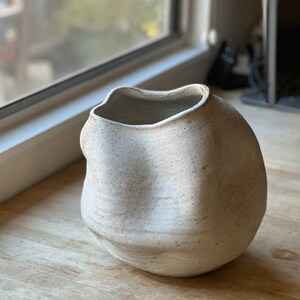 Irregular Stoneware Speckled Moon Jar - Etsy