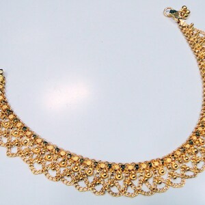 22K Gold Hallmarked Anklet Ankle Chain Bracelet Fine Jewellery - Etsy