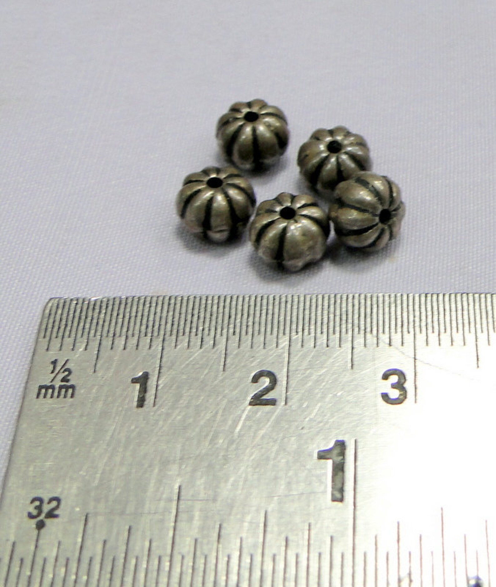 925 Sterling Silver 100 Pcs Melon Shape Loose Beads Jewelry - Etsy