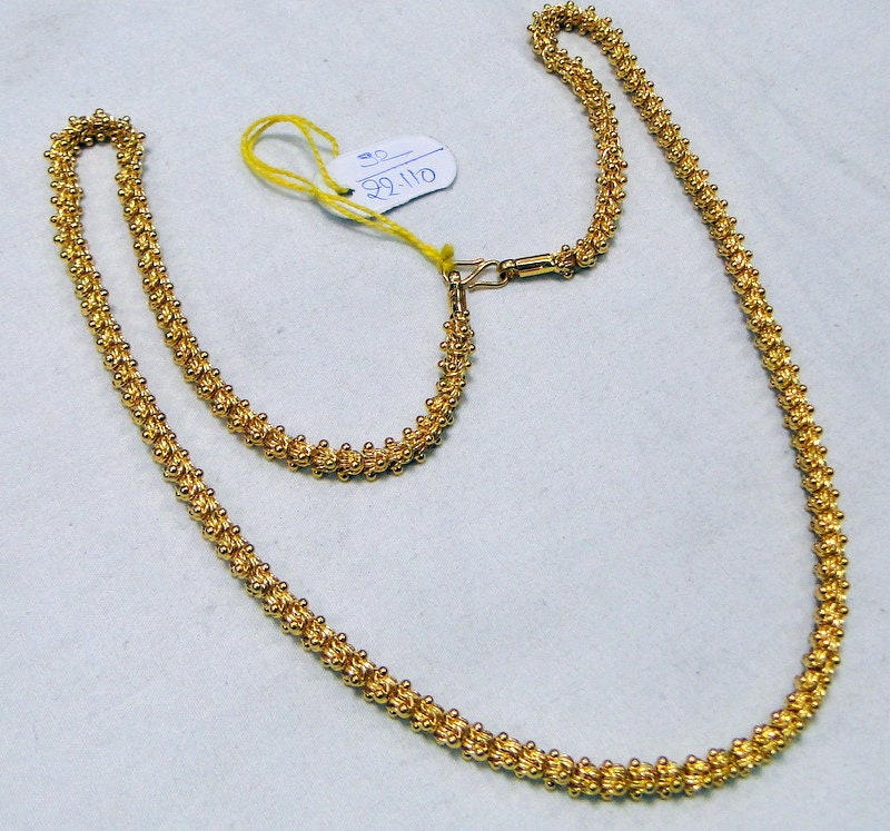 Gold Chain 22k Gold Necklace 22 K Jewellery 11862 - Etsy