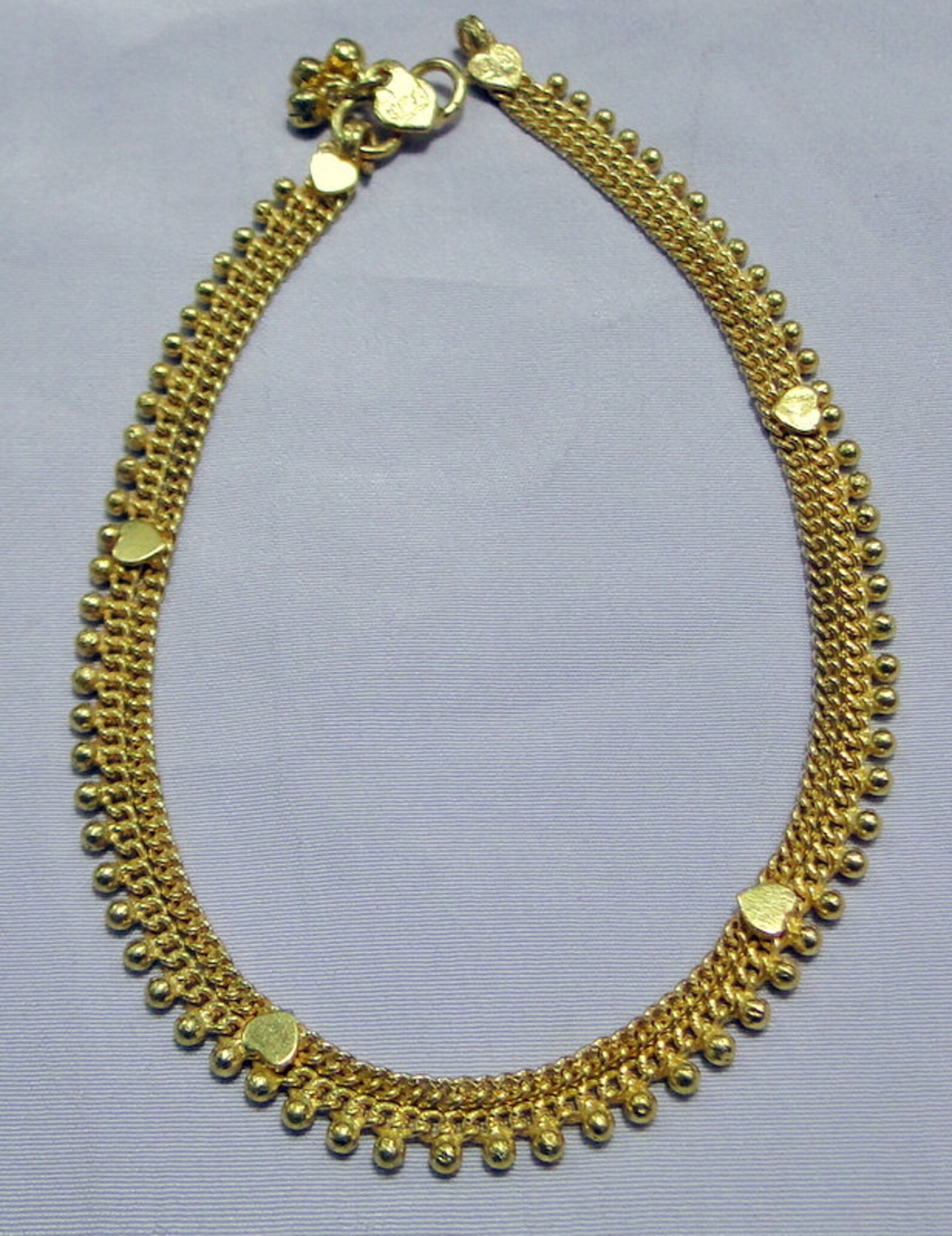 22 K Solid Gold Anklet Ankle Chain -11139 - Etsy