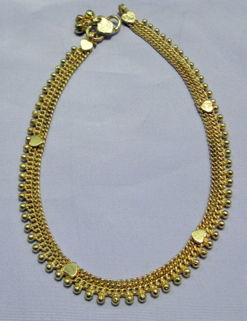 22 K Solid Gold Anklet Ankle Chain -11139 - Etsy