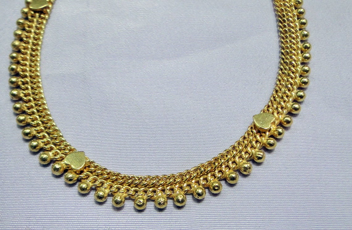 22 K Solid Gold Anklet Ankle Chain -11139 - Etsy