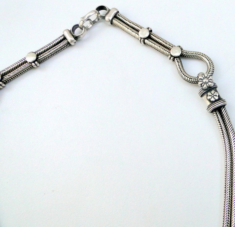 Ethnic Solid Silver Rope Chain Necklace Jewelry 9498 - Etsy