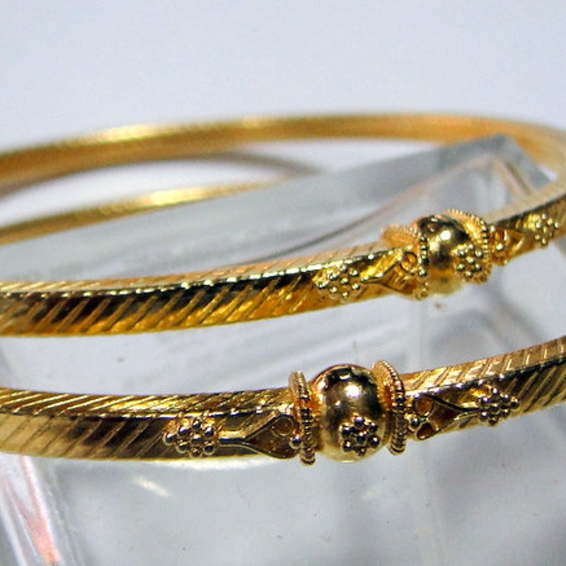 Gold Bangle - Etsy