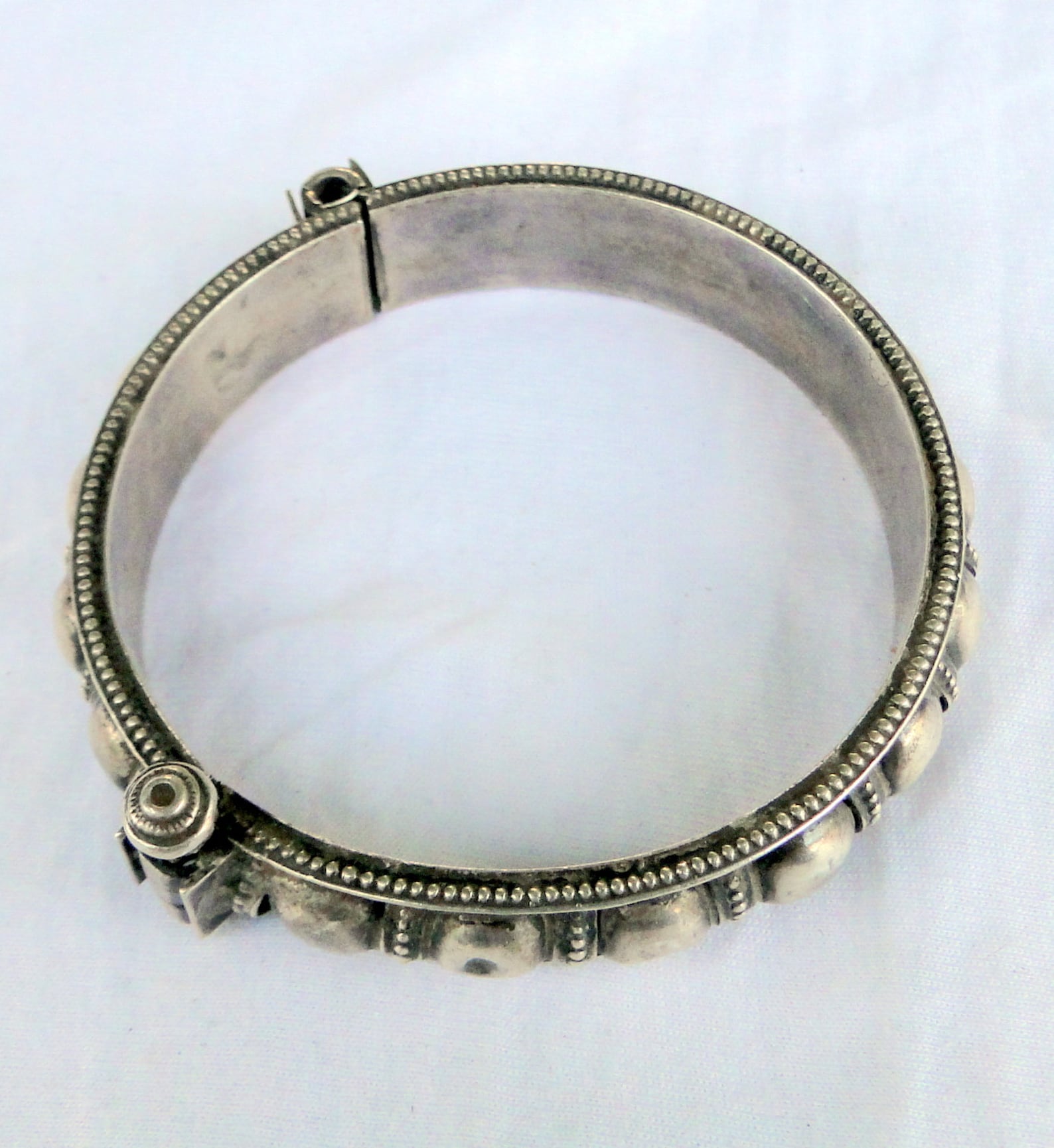 Vintage Ethnic Sterling Silver Bangle Old Silver Bracelet 13143 - Etsy
