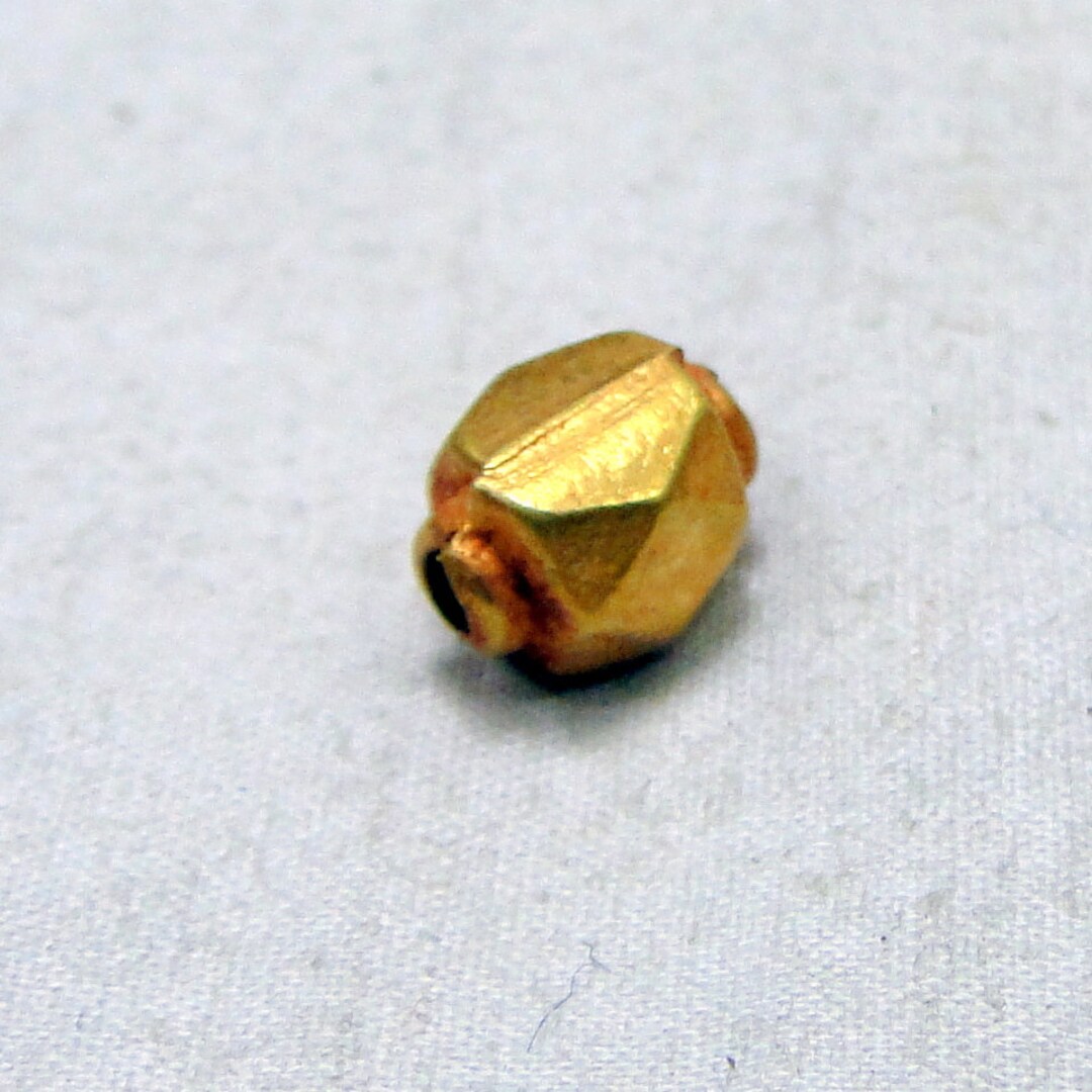 Gold Beads 22 K Gold Vintage Handmade Bead Jewelry Finding 11923 - Etsy