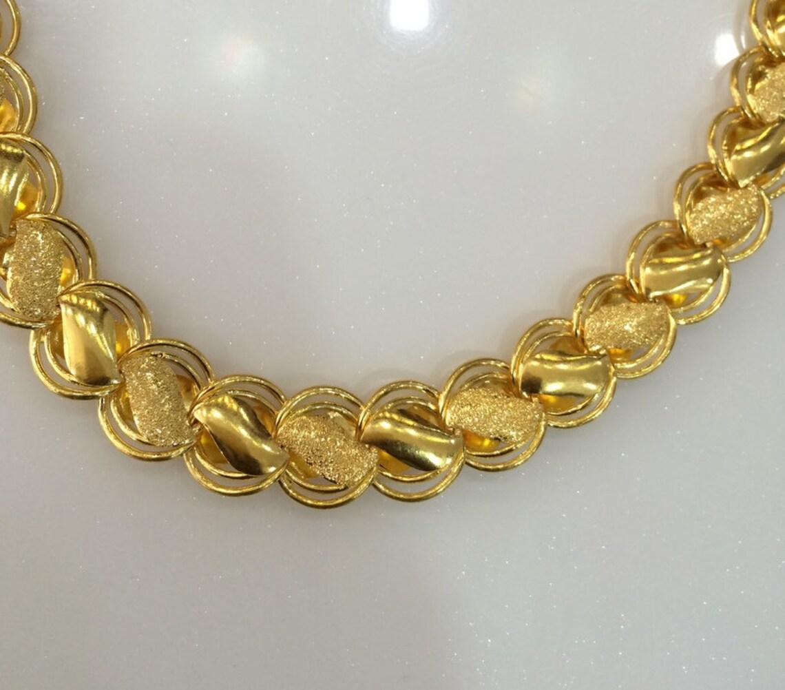 Gold Chain 22 K Gold Link Chain Fine Jewelry - Etsy