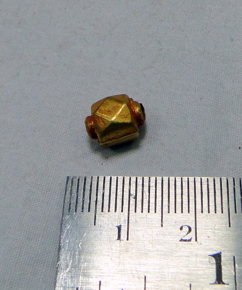 Gold Beads 22 K Gold Vintage Handmade Bead Jewelry Finding 11923 - Etsy