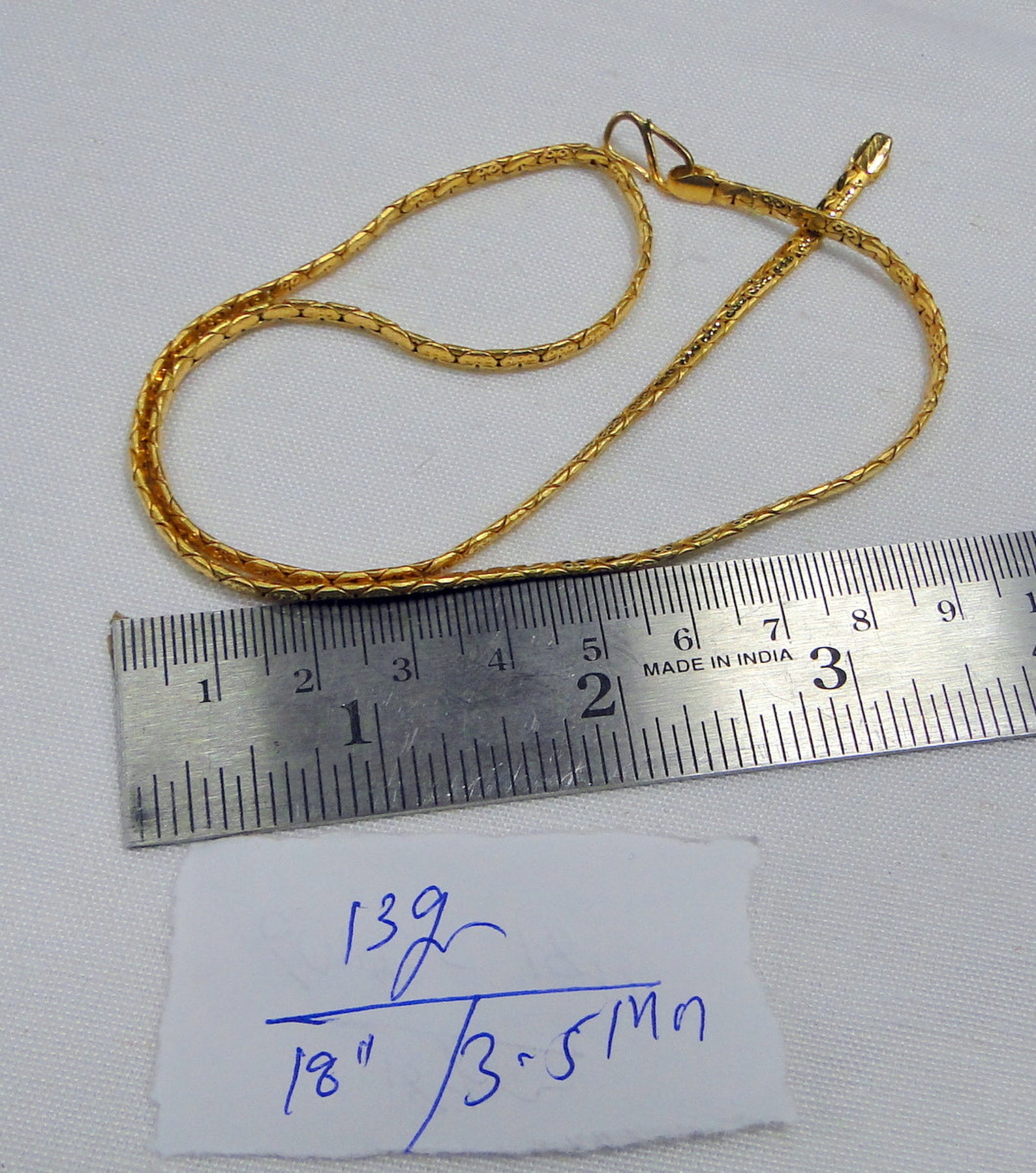 Gold Chain 22K Gold Link Chain Fine Jewelry - Etsy