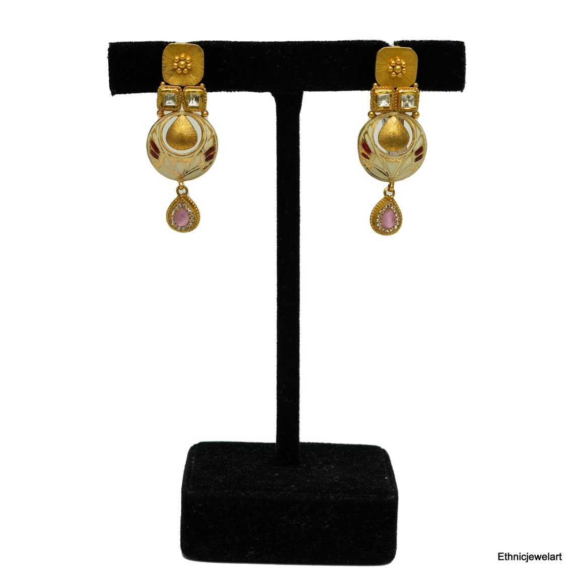 Vintage Gold Choker Necklace 22K Real Gold Set With Earrings Real Gold ...