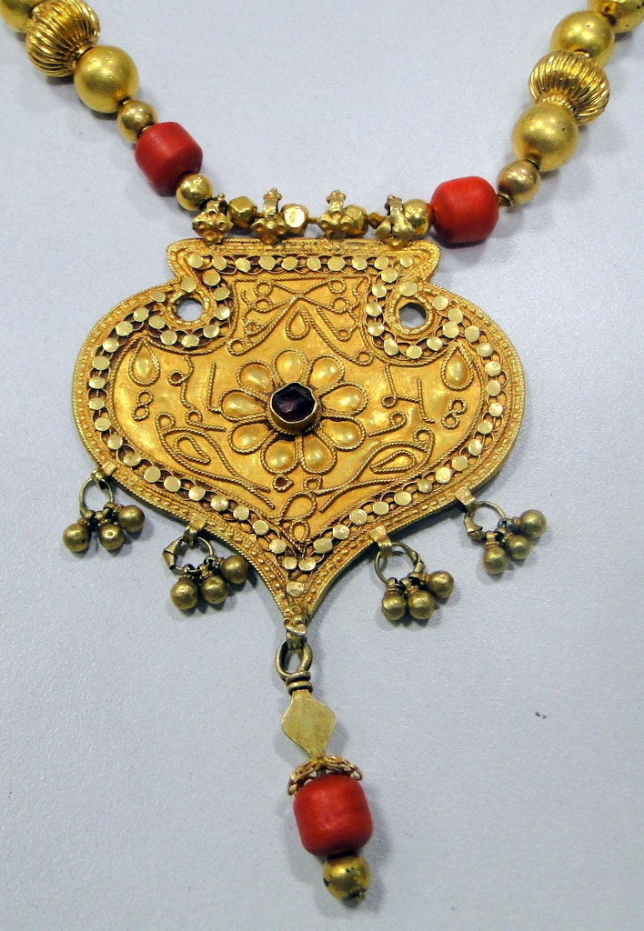 Rajasthan Gold Necklace, From India, Central Asia Jewellery, Ethnic and ...