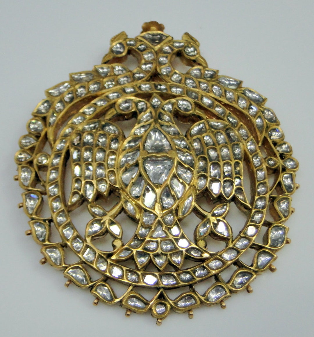 Buy Diamond Pendant Necklace Polki Diamond Pendant Large Diamond ...