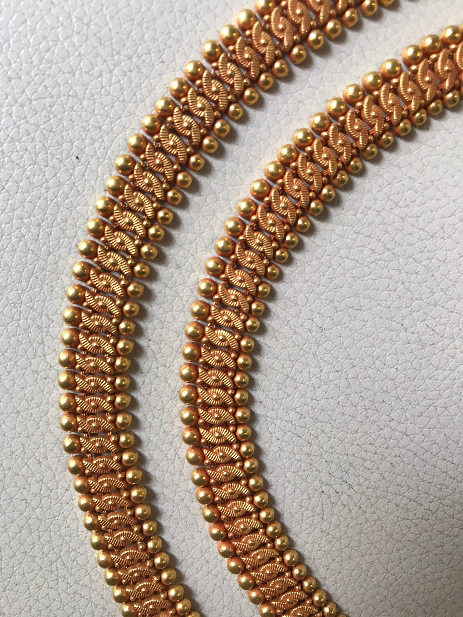 Buy 22K Yellow Gold Handmade Anklet Pair Online in India - Etsy
