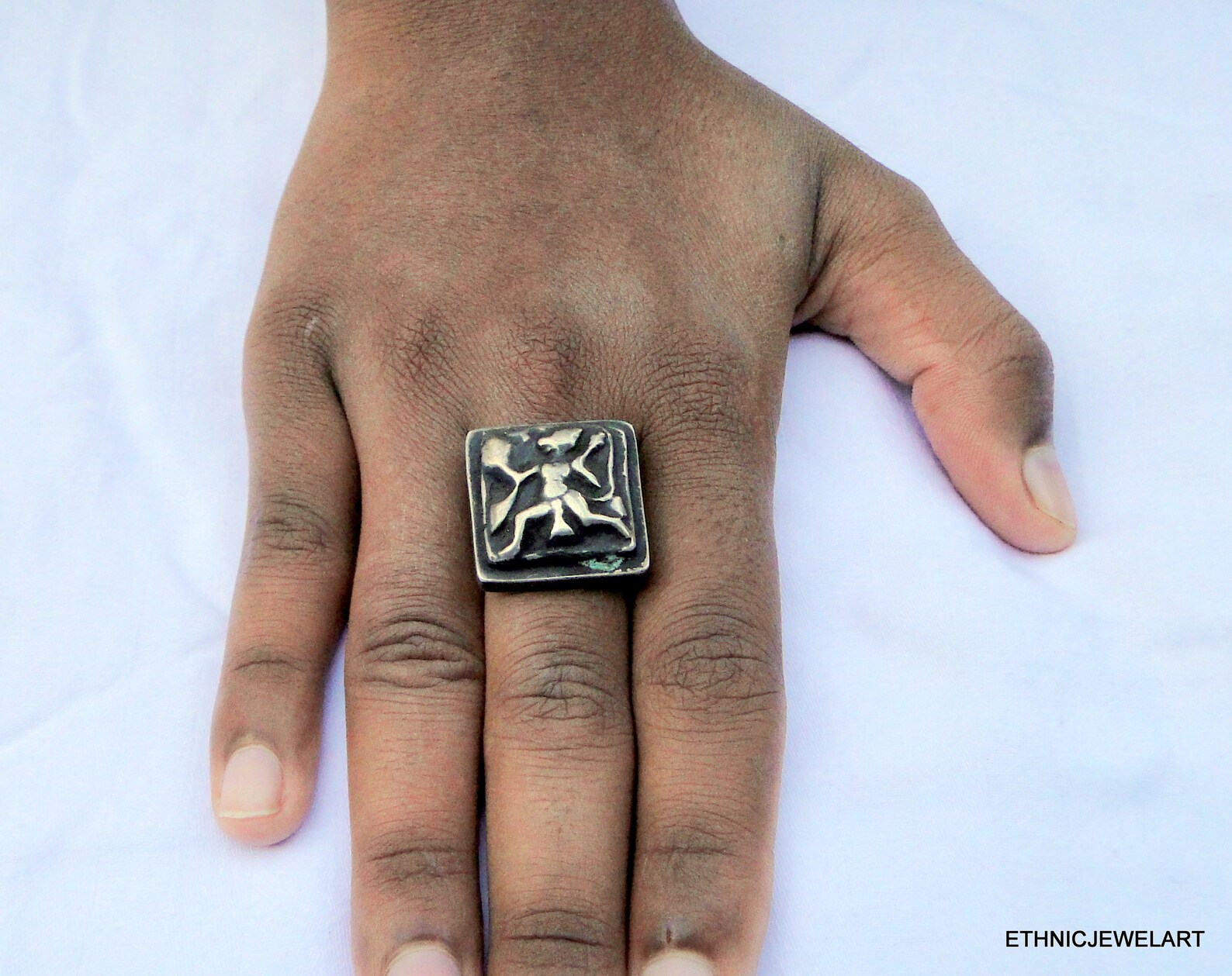 Vintage Antique Ethnic Tribal Old Silver Lord Hanuman Ring | Etsy