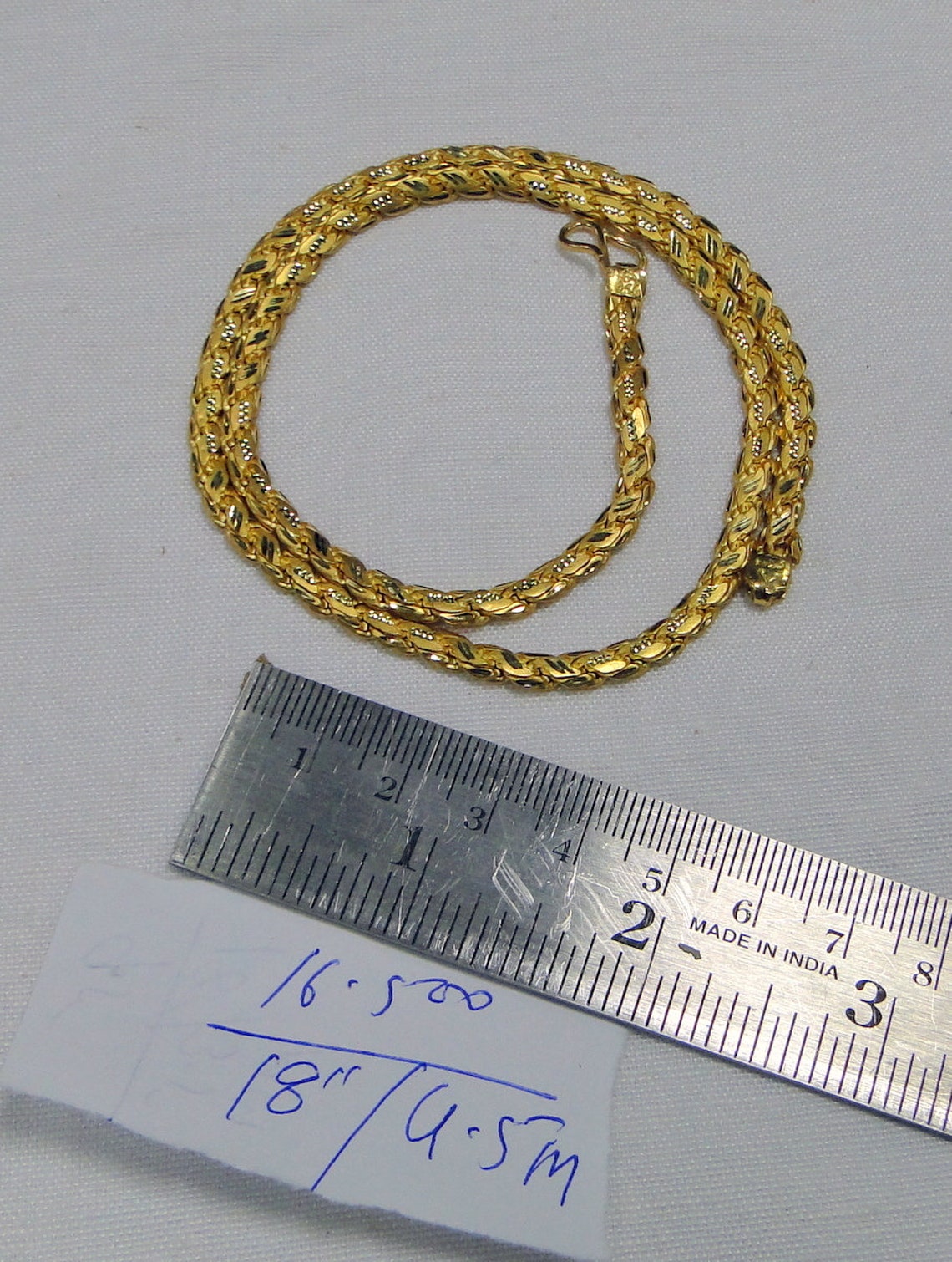 Gold Chain 22K Gold Link Chain Fine Jewelry - Etsy