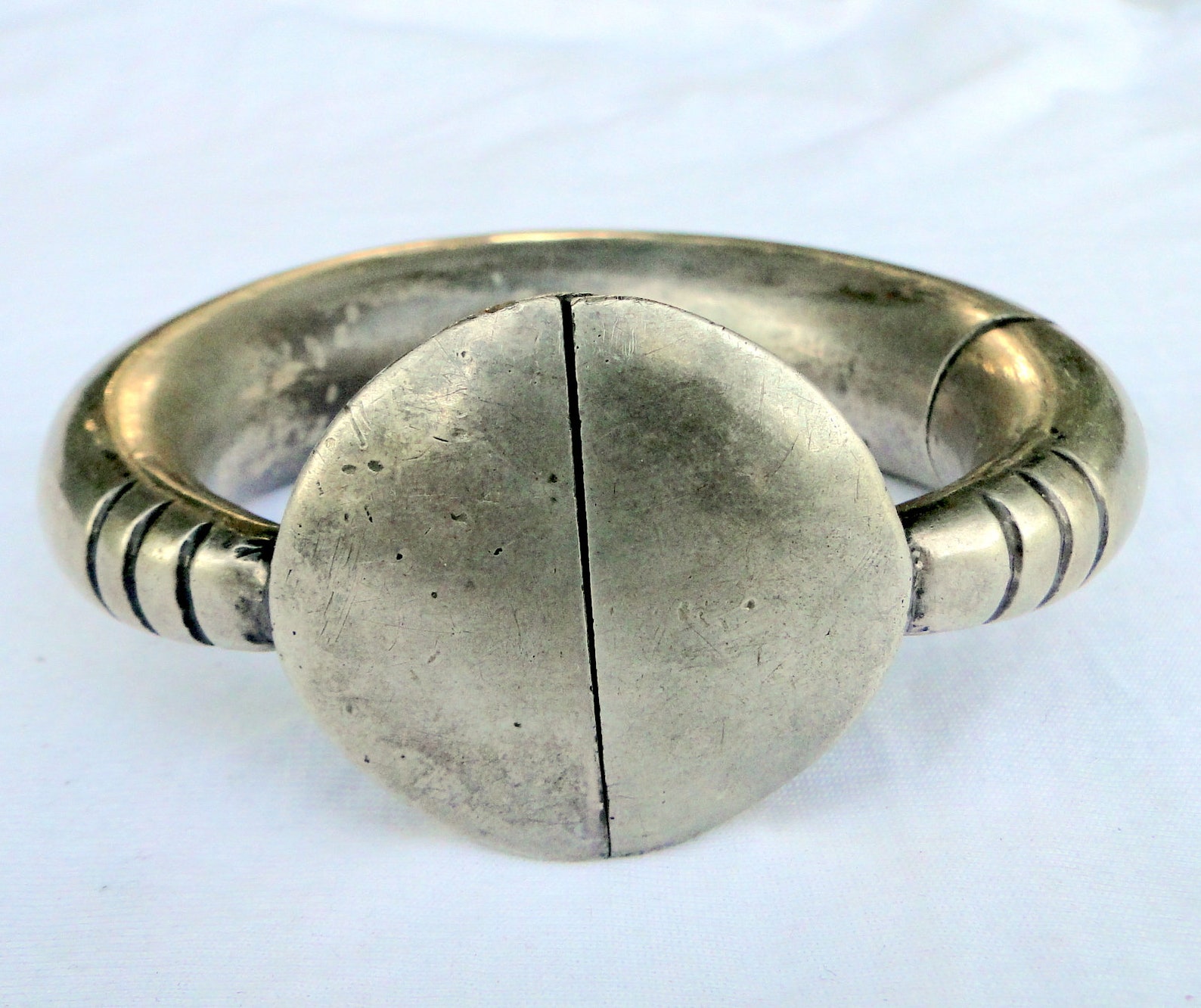 Ethnic Tribal Old Silver Hinge Bracelet Bangle Cuff Rajasthan - Etsy