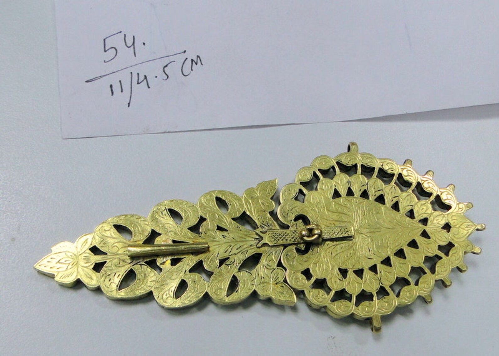 Vintage Royal 20K Gold Diamond Ruby Emerald Maharaja Turban Pin Pendant ...